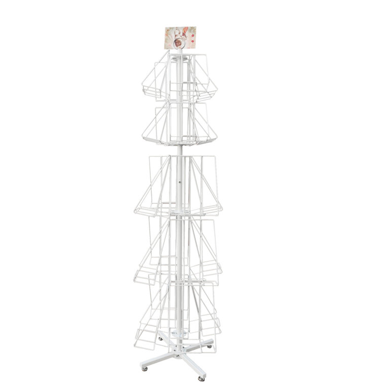 FixtureDisplays Greeting Card Rack Display Stand Shelf Wire Metal CDDVD ...