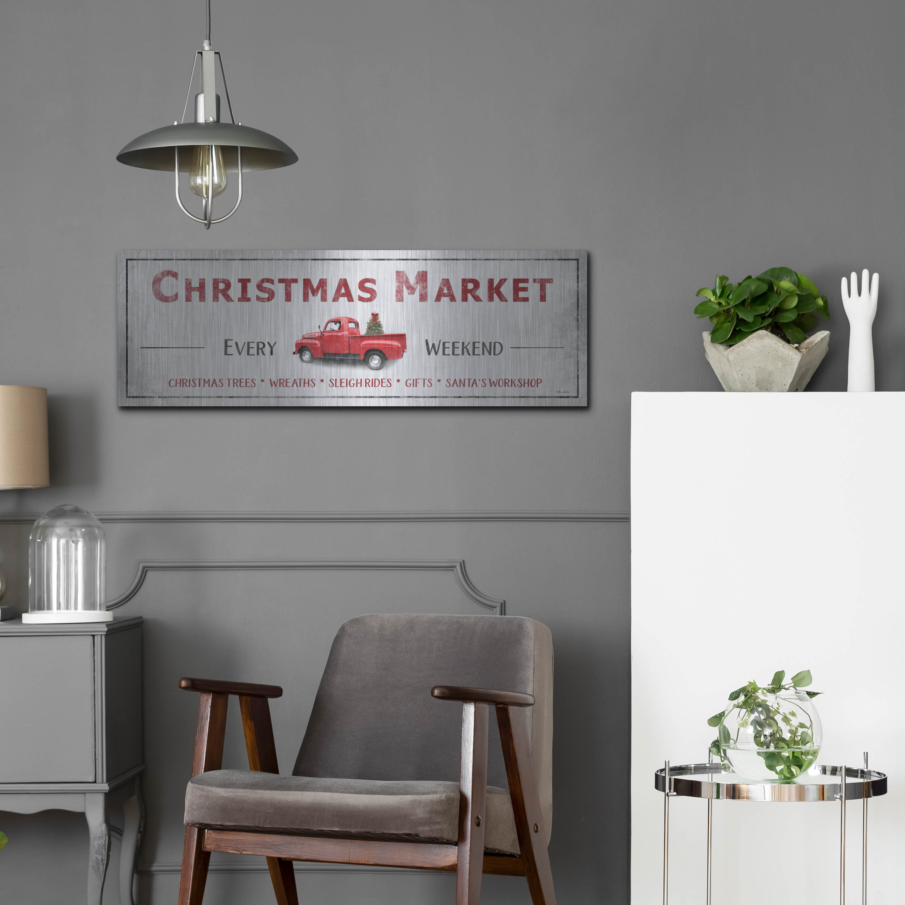 The Holiday Aisle® " Christmas Market Sign I " by Lori Deiter | Wayfair