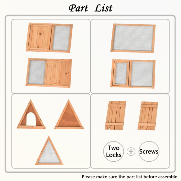Archie & Oscar™ Moyers Rabbit Hutch Wooden Rabbit Cage & Reviews ...