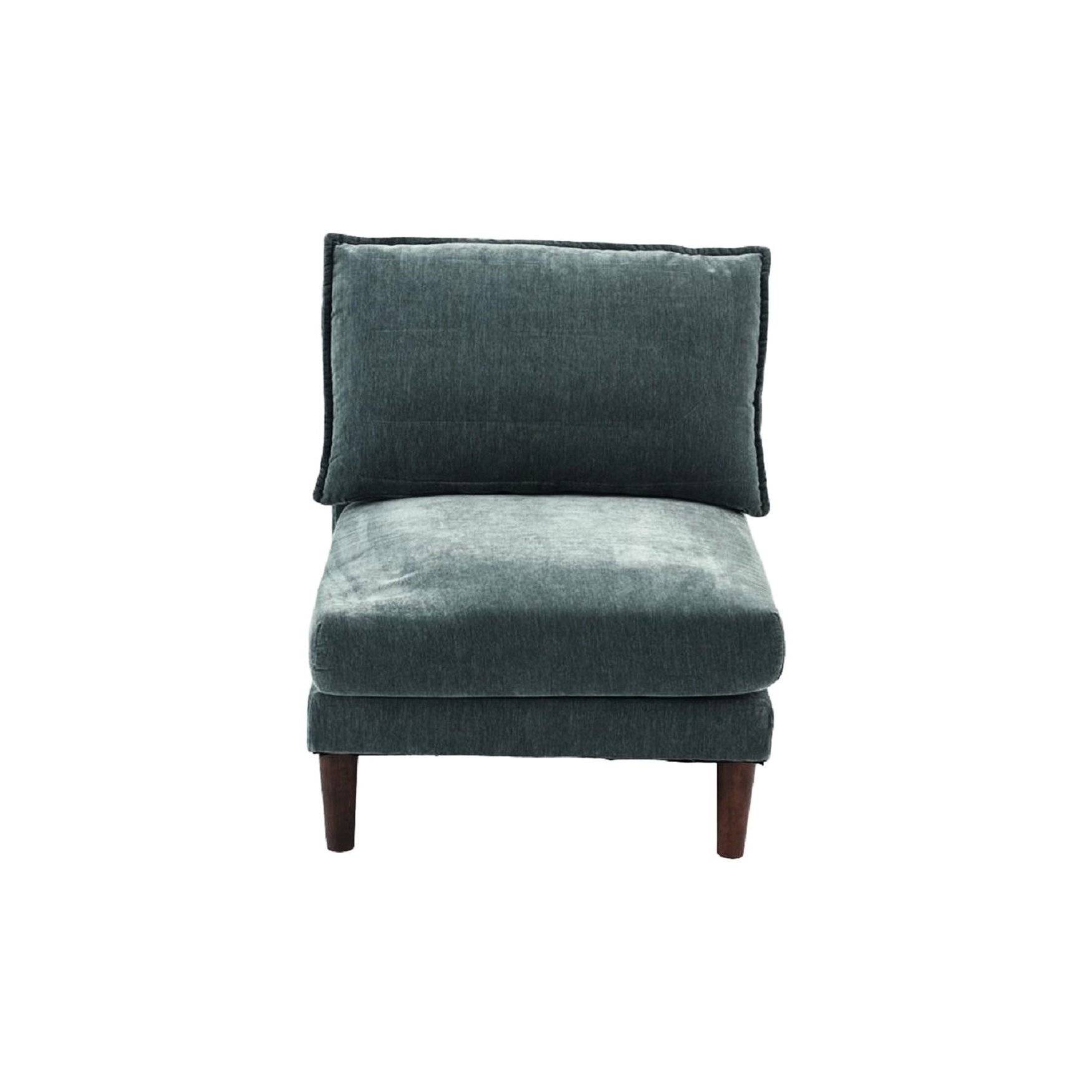 Orren Ellis Classic Armless Chair With Back Cushion Construction ...