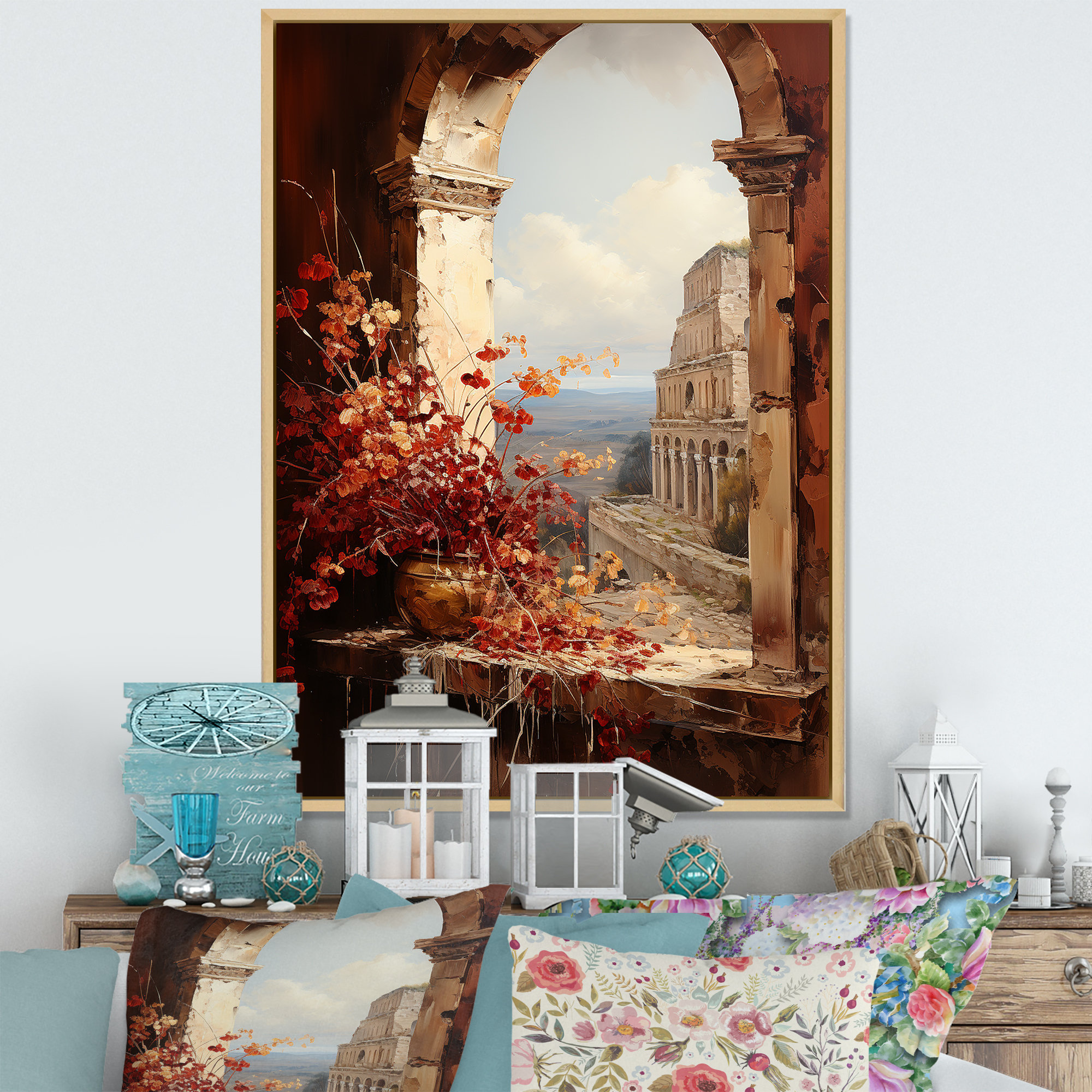 Astoria Grand Springtime Roman Empire Landscape II - Italy Wall Art ...