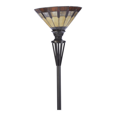 Astoria Grand Rozanne 71.5'' Dark Bronze Torchiere Floor Lamp & Reviews ...