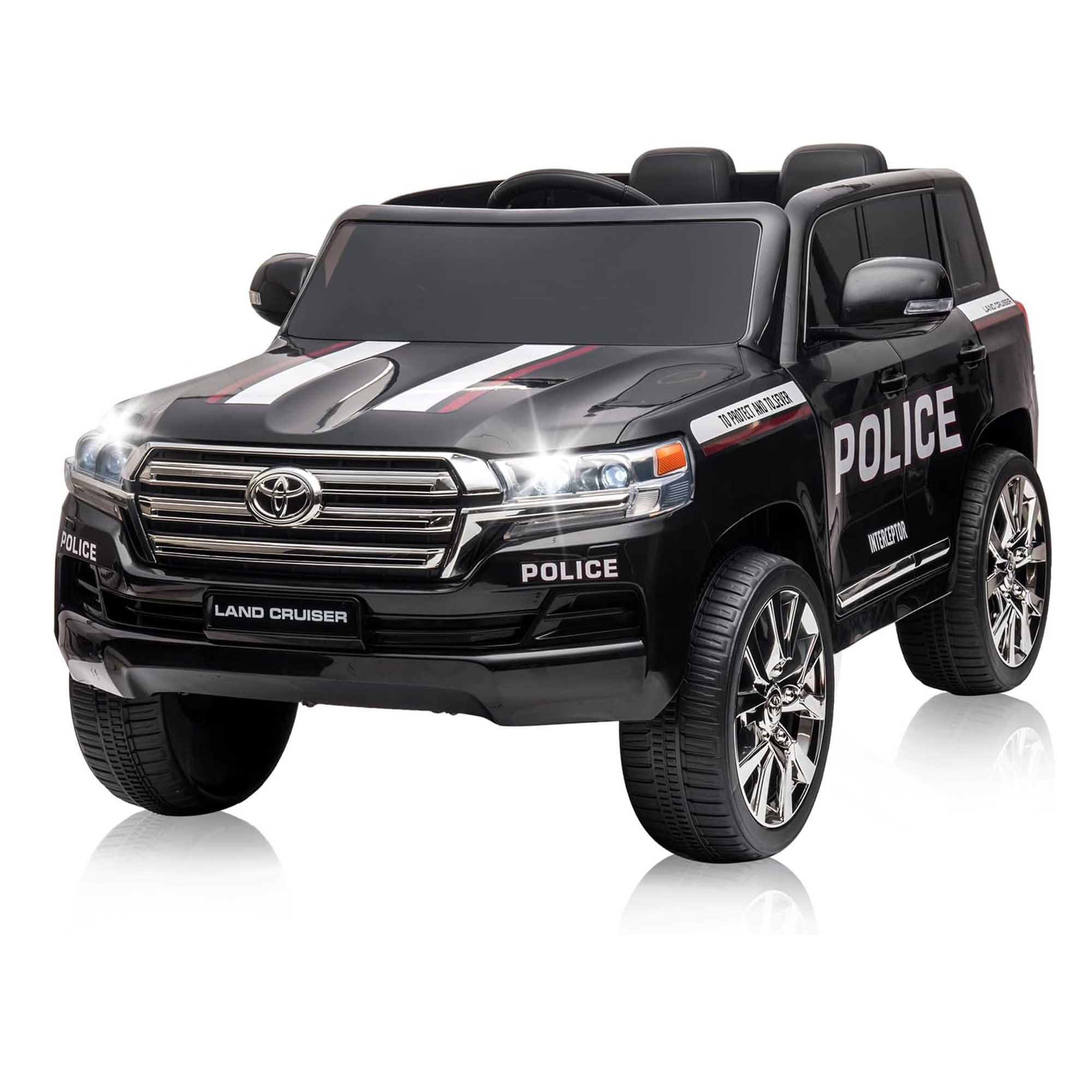 gaomon Electric Kids Ride On Police Car SUV, 2 Seater Truck 12V ...