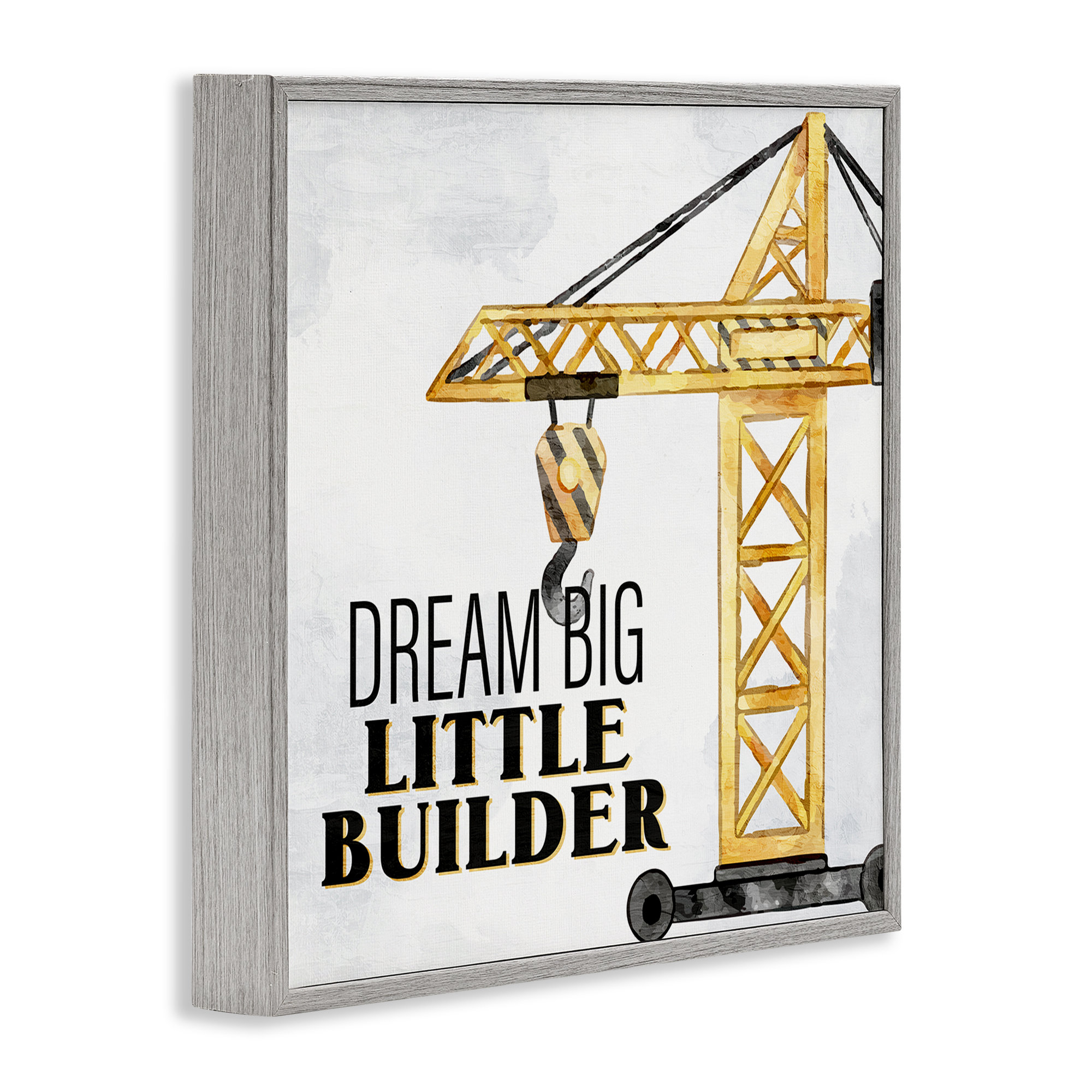 Ebern Designs Dream Big Little Builder Framed Giclee Art by Kim Allen ...