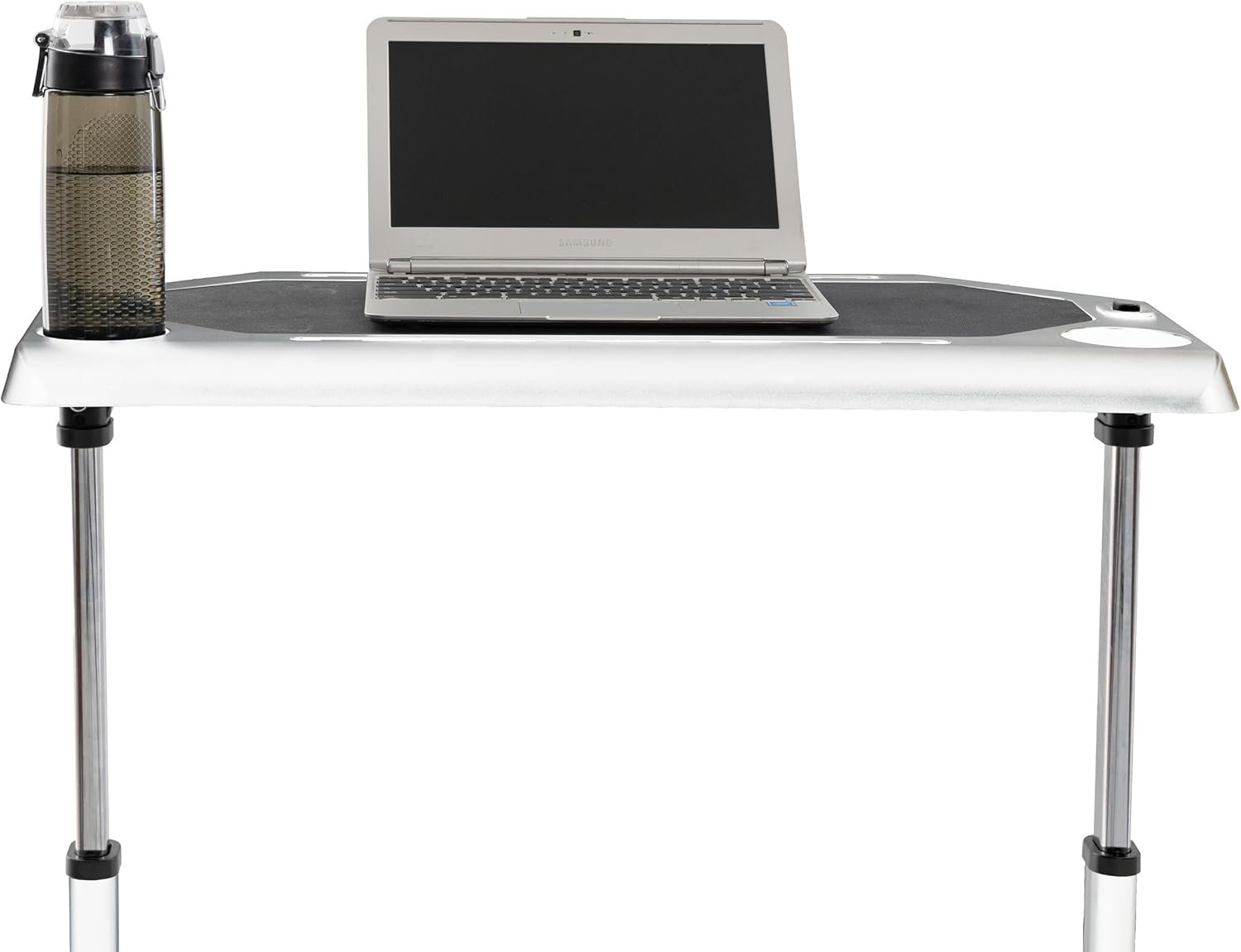 Co-t Adjustable Rolling Bike Desk With Laptop Stand For Stationary Bike ...