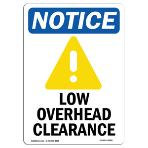 SignMission Low Overhead Clearance Sign with Symbol | Wayfair