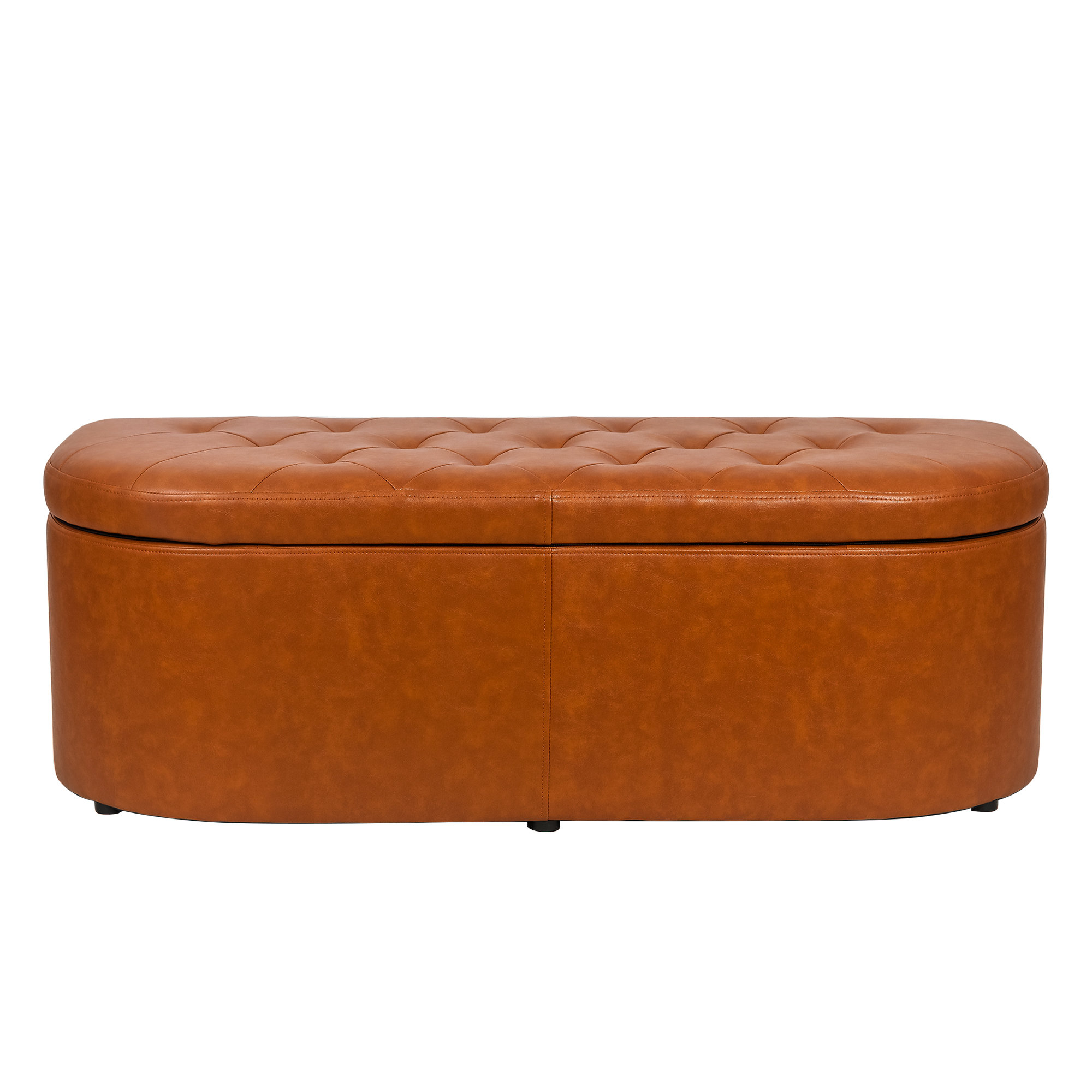 Latitude Run® Khyrin Faux Leather Upholstered Storage Bench & Reviews ...