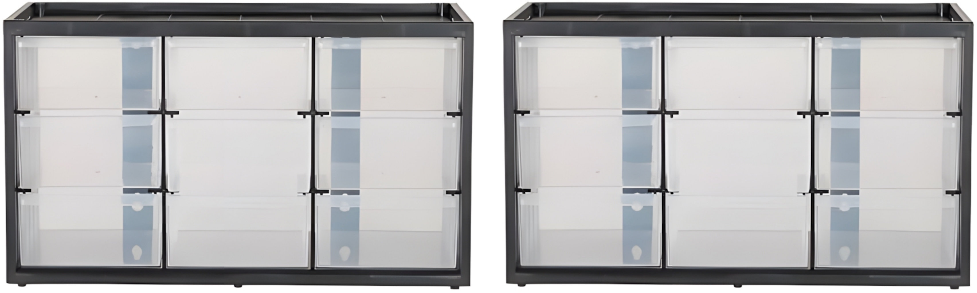 Latitude Run® 9-Compartment Stackable Plastic Storage Bin System (Pack ...