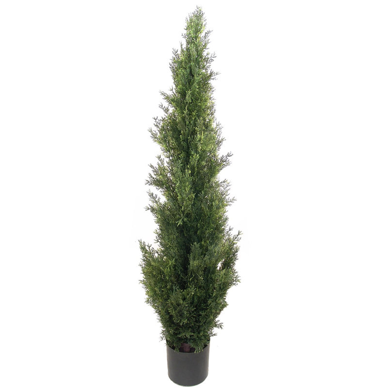 Primrue 48" Artificial Cedar Tree in Pot | Wayfair