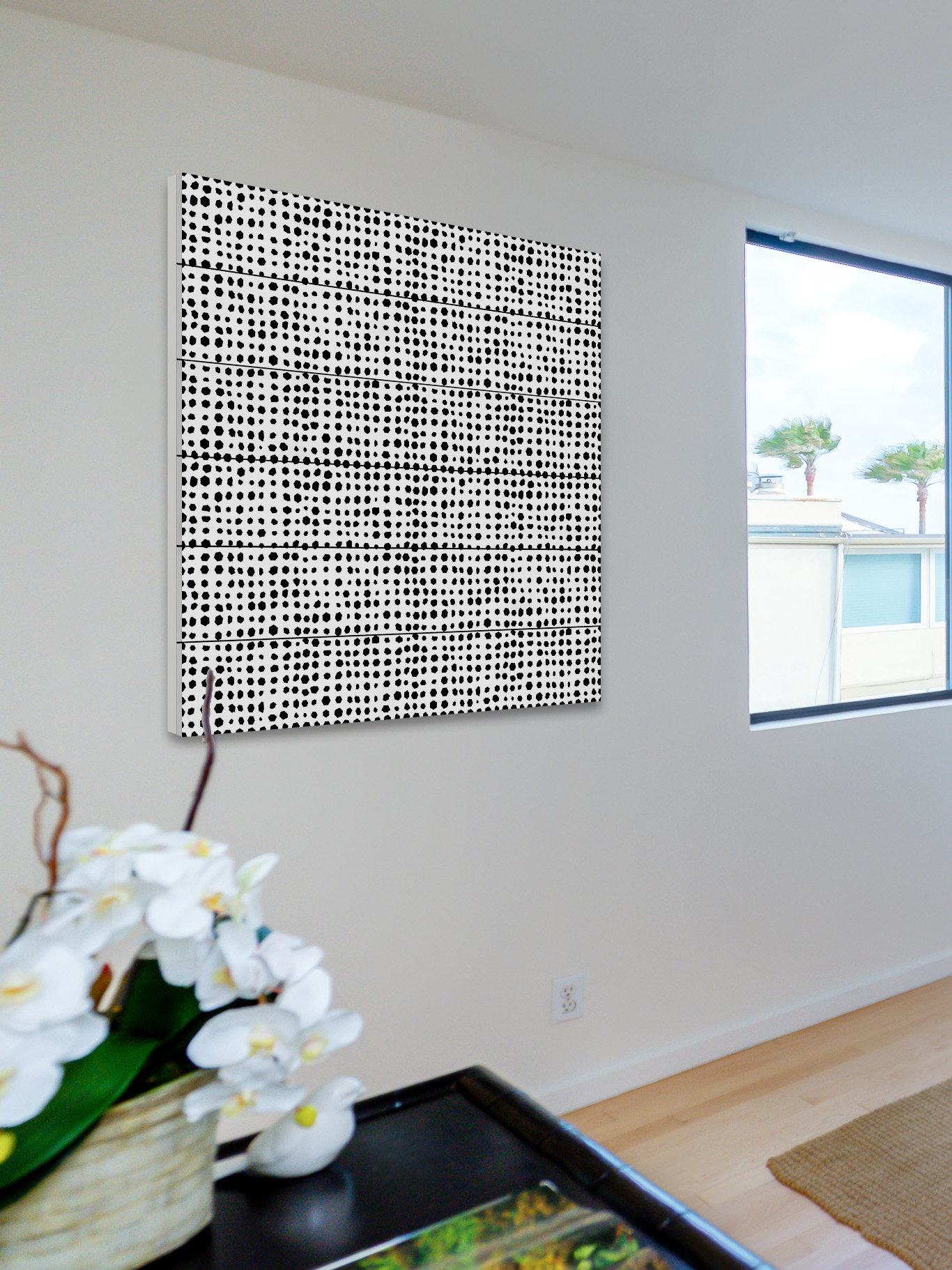 Marmont Hill 'Infinite Dots' Painting Print on White Wood - Wayfair Canada