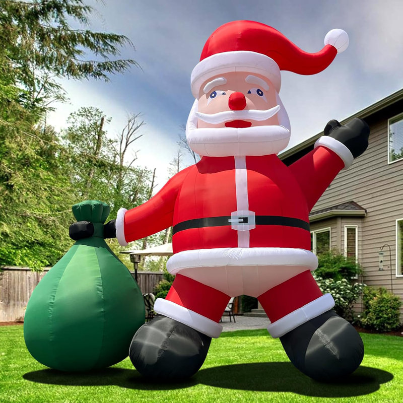 Connsann 26FT Inflatable Santa Claus with 680W Air Blower for Christmas ...