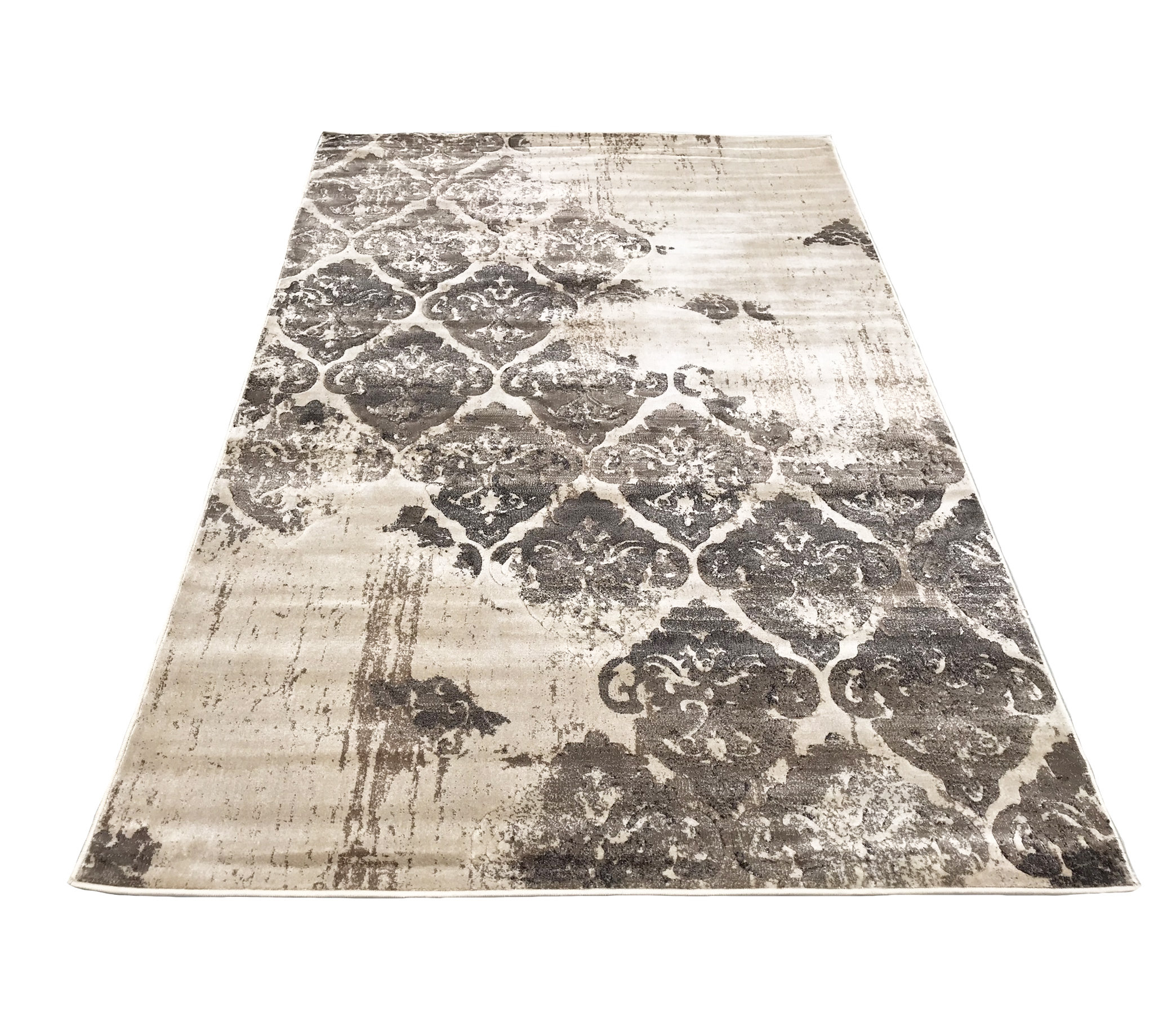 Bungalow Rose Abstract Beige Area Rug | Wayfair
