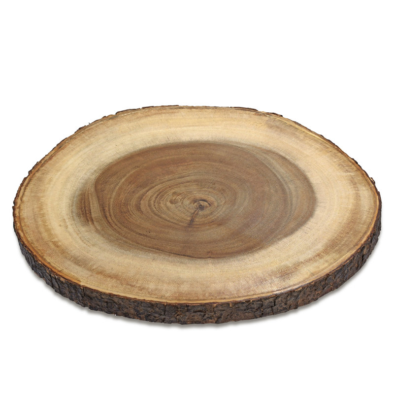 Aeravida Natural Rain Tree Wood Cutting Board | Wayfair