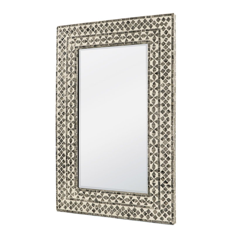Dakota Fields Capiz Shell Handmade Accent Wall Mirror & Reviews | Wayfair