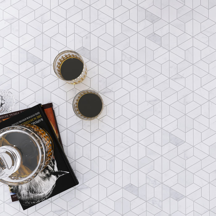 Supreme Tile Fidget Spinner 1" x 1" Marble Random Mosaic Wall & Floor ...