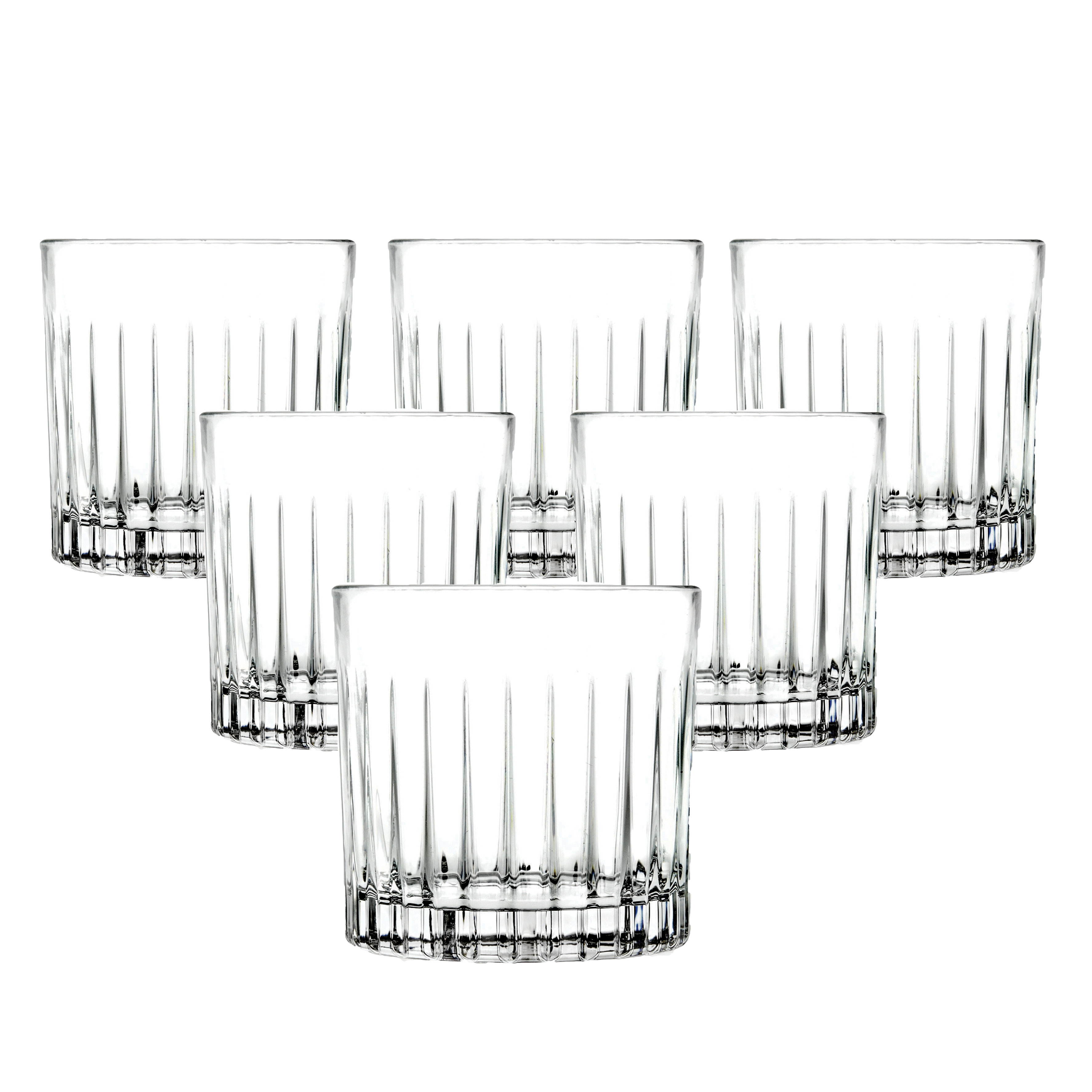 Lorren Home Trends Timeless 12oz. Crystal Whiskey Glass Set & Reviews ...