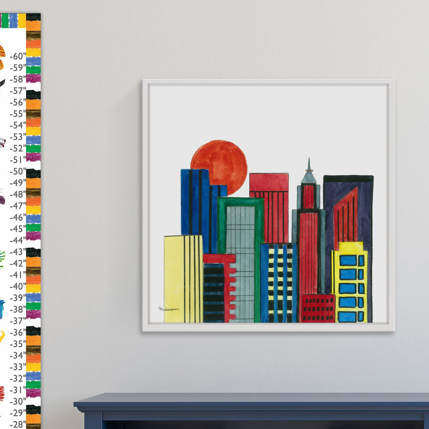 Latitude Run® 'City Colours' Framed Watercolor Painting Print - Wayfair ...