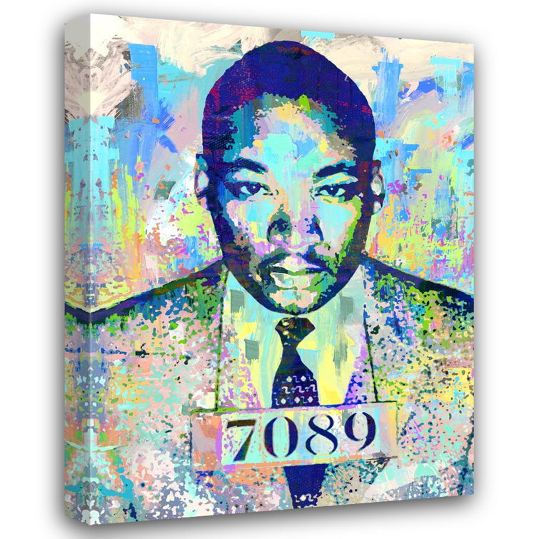 ATX Art Group LLC Mlk Mugshot by Stephen Chambers - Wrapped Canvas ...