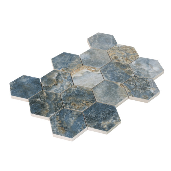 Apollo Tile Splendor 8.86'' W x 12.8'' L Porcelain Tile Mosaic Sheet ...