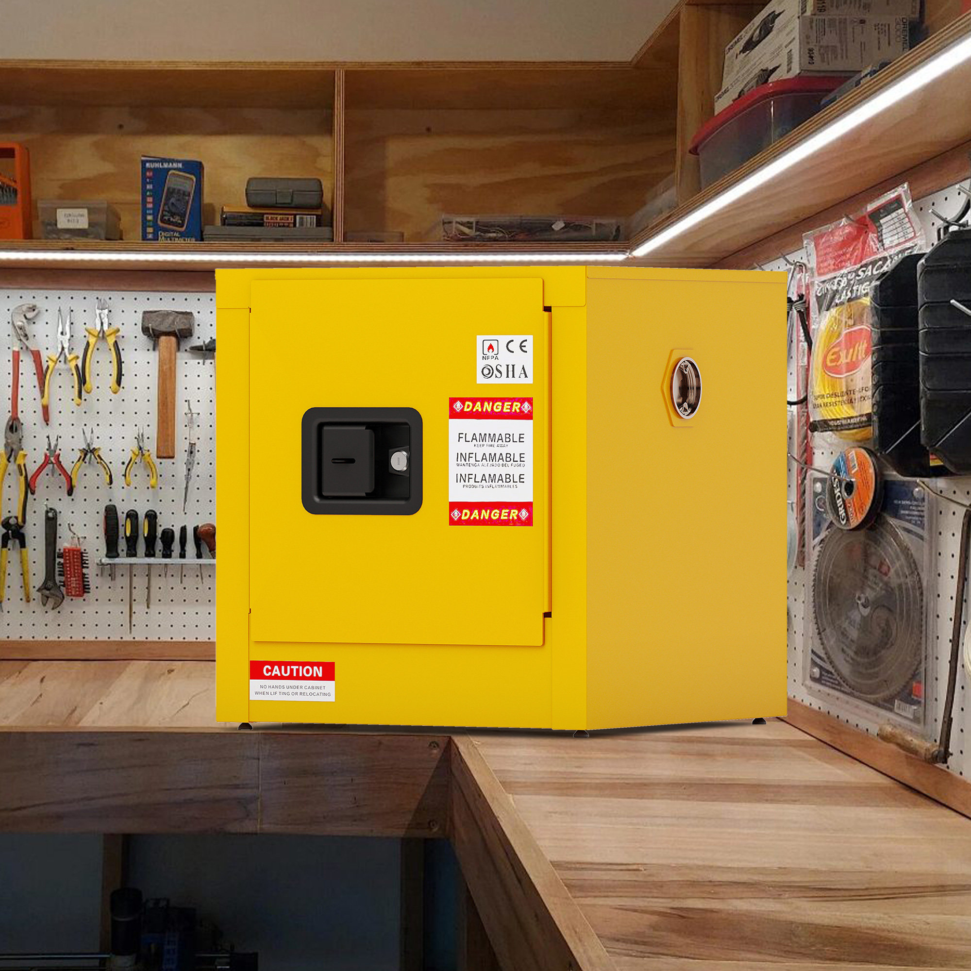 MUSSALLEM AREA RUG SPECIALIST, LLC Flammable Safety Cabinet, Galvanized ...