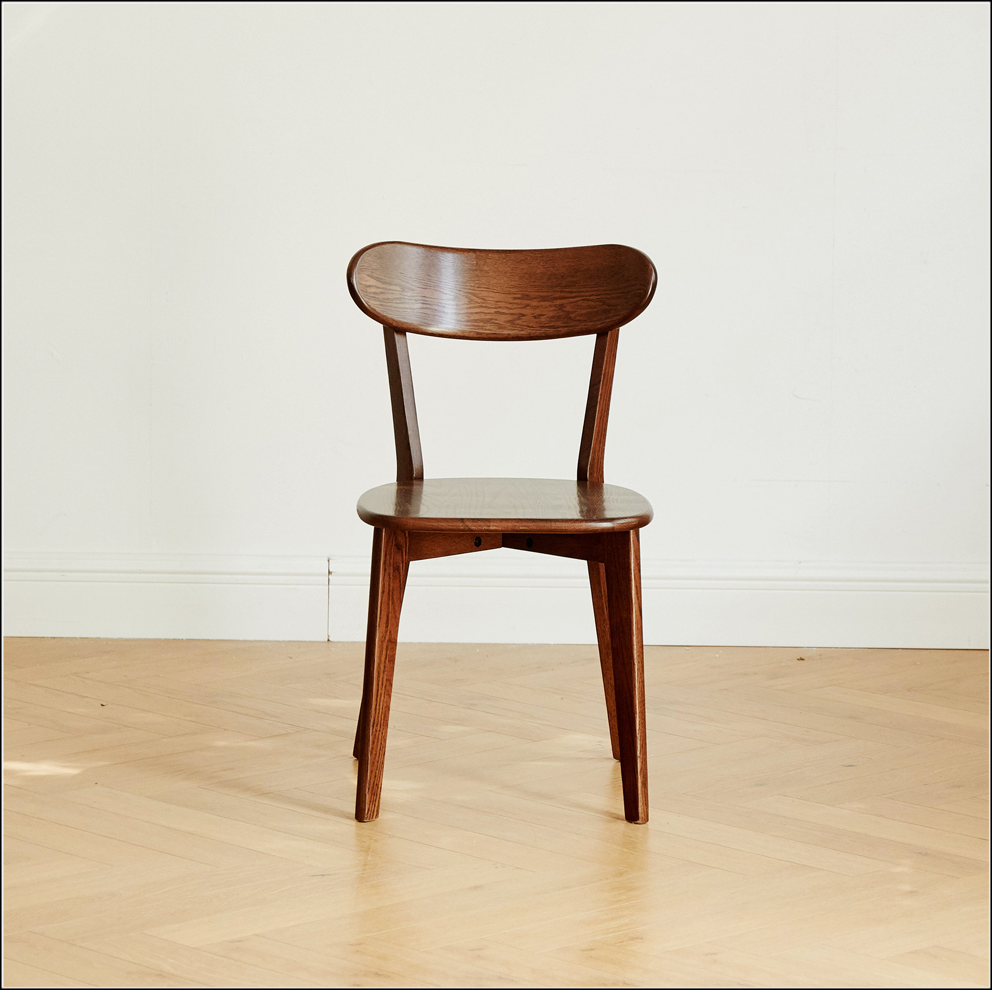 Latitude Run® (2 PCS/BOX) Dining Chair Wooden FAS Grade Oak Natural ...