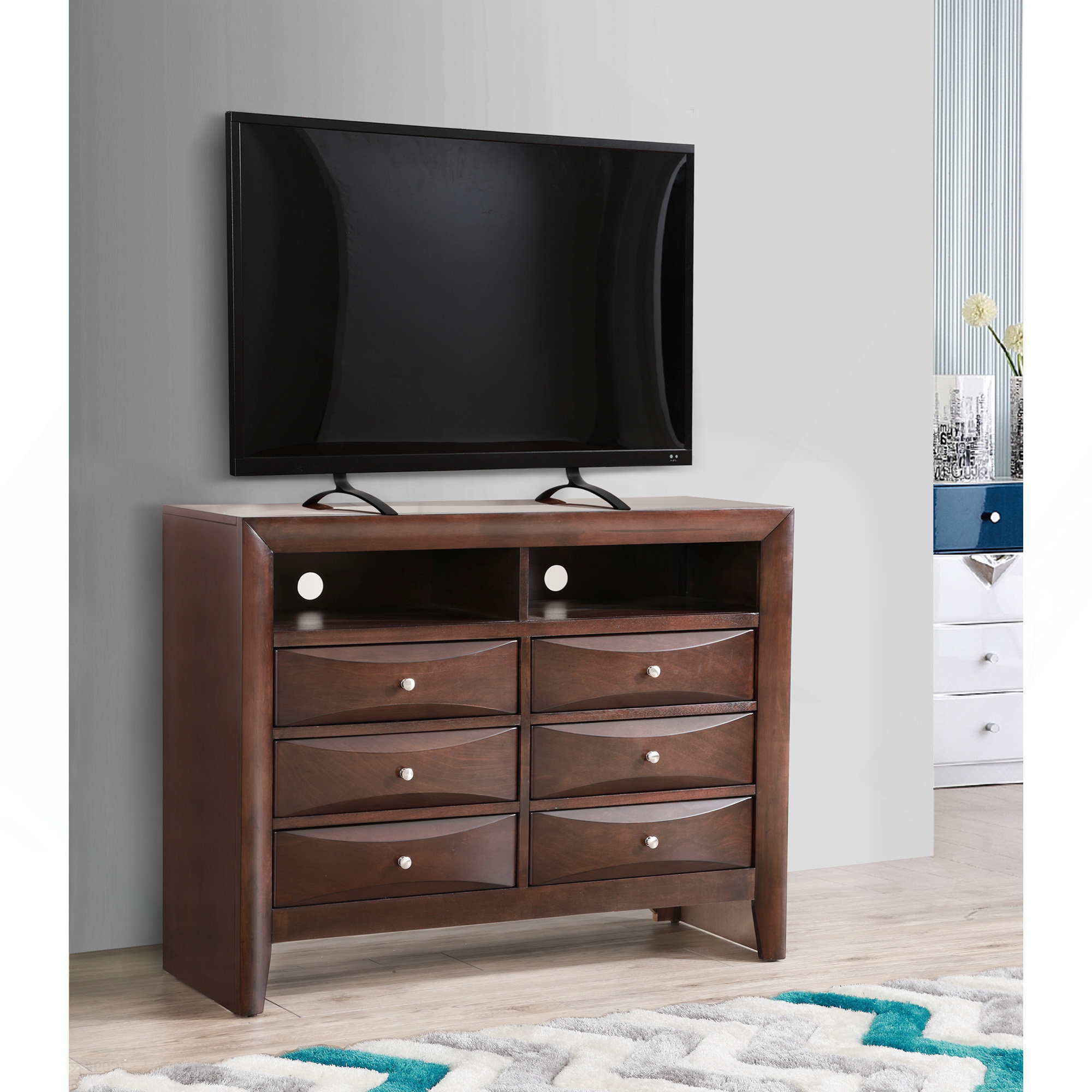Corrigan Studio Marilla Media Chest , Cappuccino - Wayfair Canada
