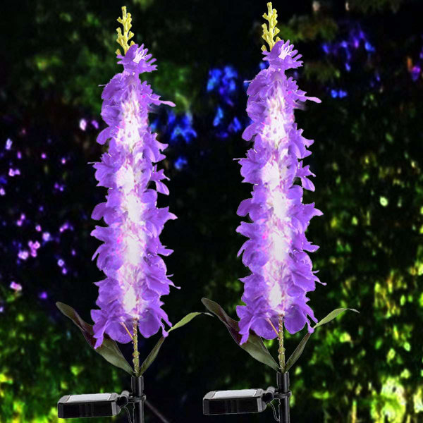 Gustave Outdoor Solar Powered Lights LED Hyacinth Flowers For Patio ...