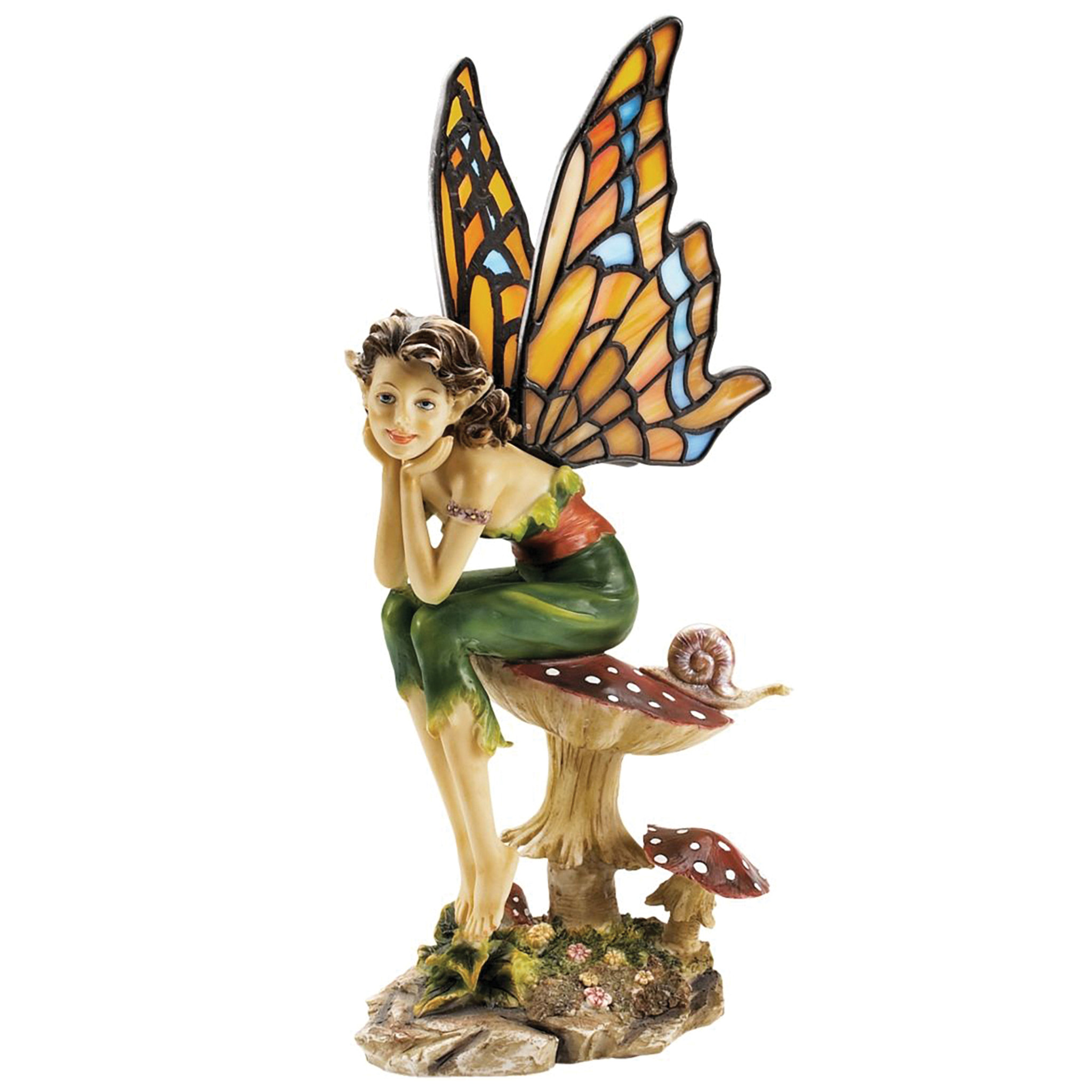 Design Toscano Pondering Pixie Statue & Reviews | Wayfair