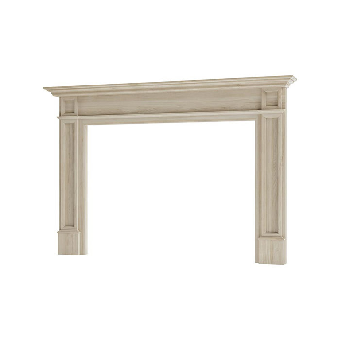 Modern Ember Lenwood Traditional Wood Fireplace Mantel Surround Kit ...