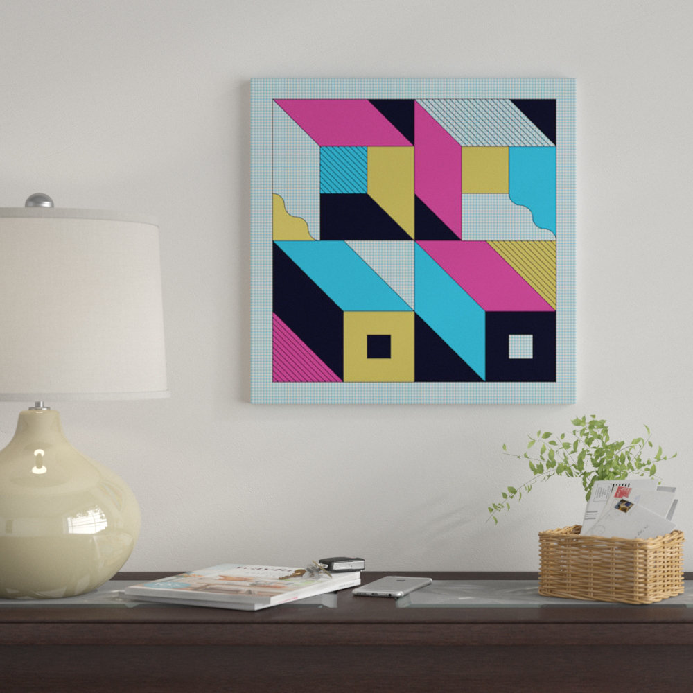 East Urban Home 'Quadra' Graphic Art Print on Canvas | Wayfair