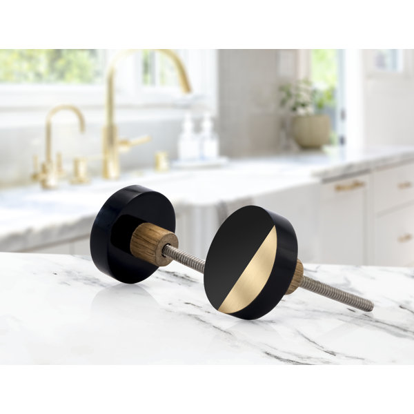 MascotHardware Fusion 1-1/2 In Black Moon Cabinet KNOB Drawer Knobs ...