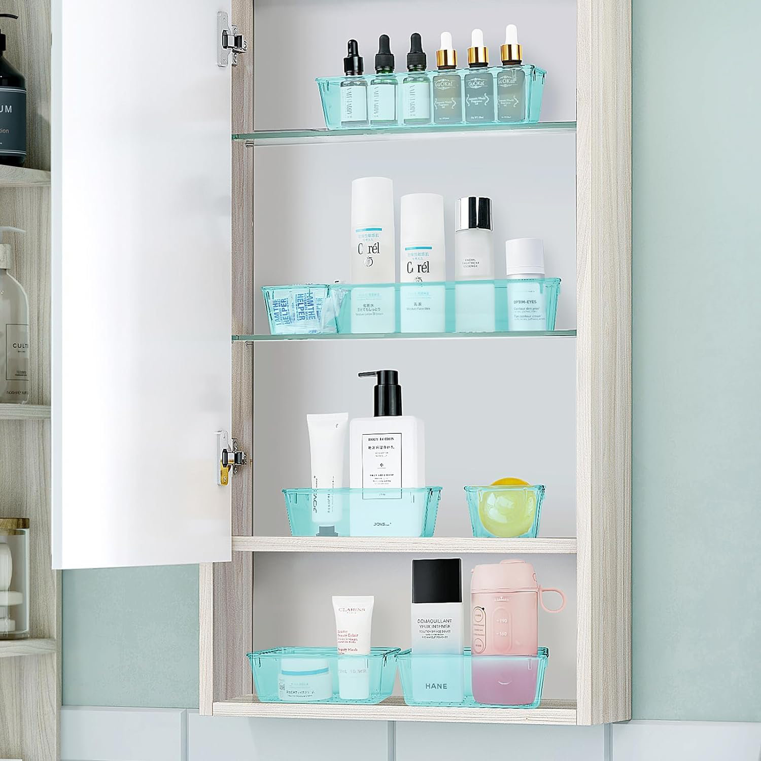 Rebrilliant Plastic Drawer Organizer Set, Desk Drawer Divider ...