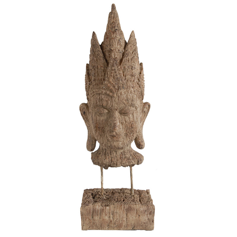 World Menagerie Vax Buddha Head Bust & Reviews | Wayfair