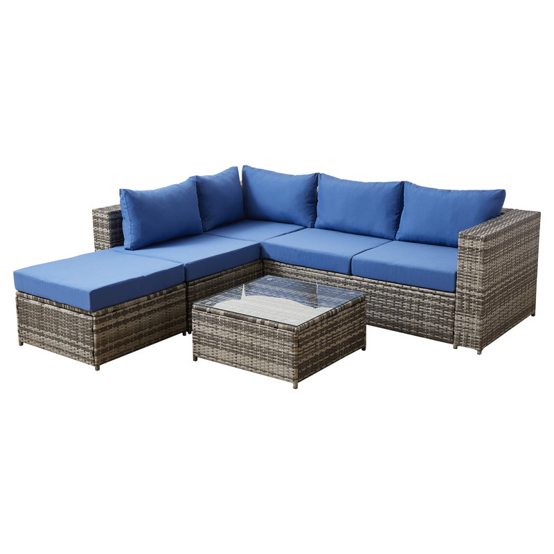 Ebern Designs Salkeld Sectional Seating Group with Cushions & Reviews ...