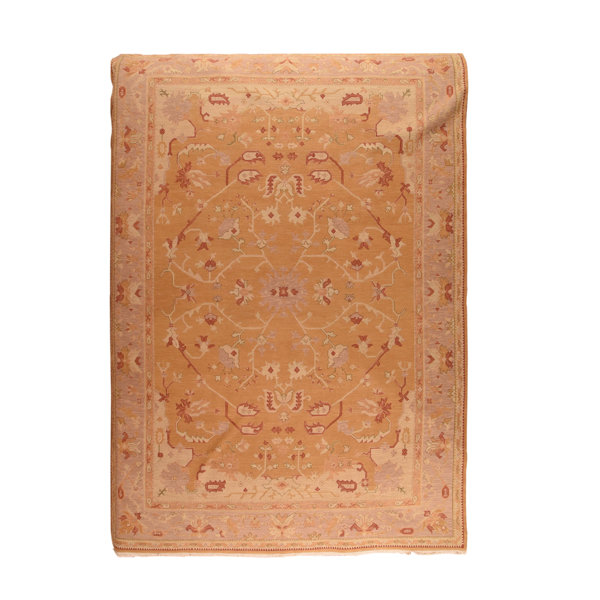 Fine Rugs NY One-of-a-Kind 10' X 14' Wool Area Rug in Light Oeange ...