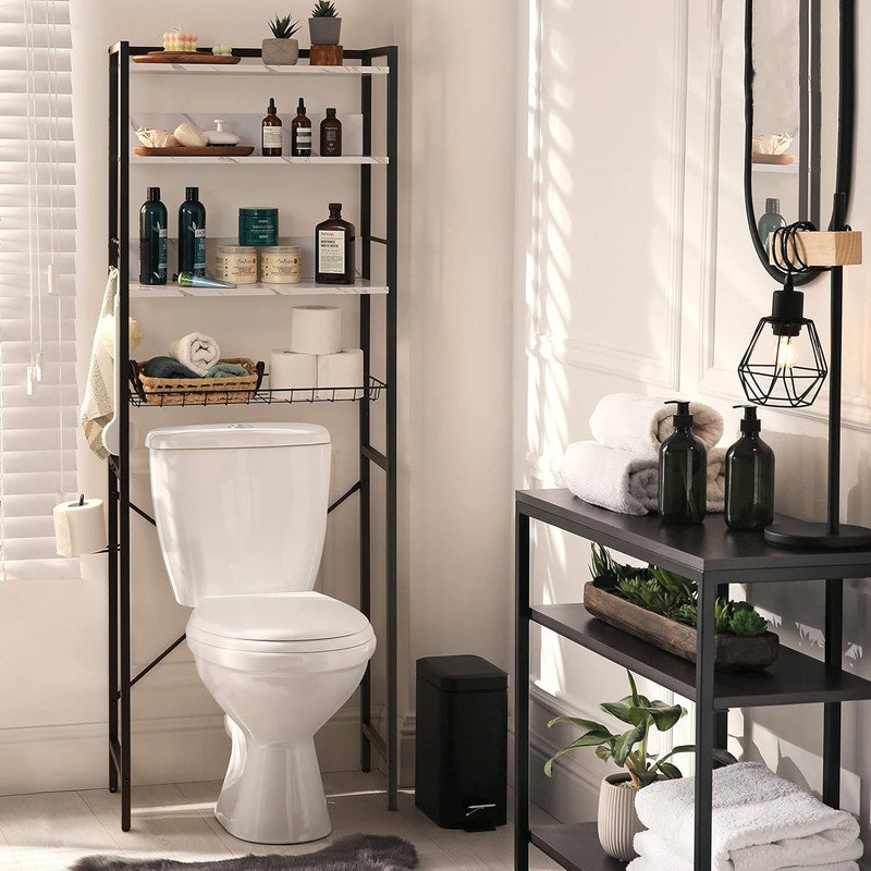 17 Stories Kyea Freestanding Over The Toilet Storage | Wayfair