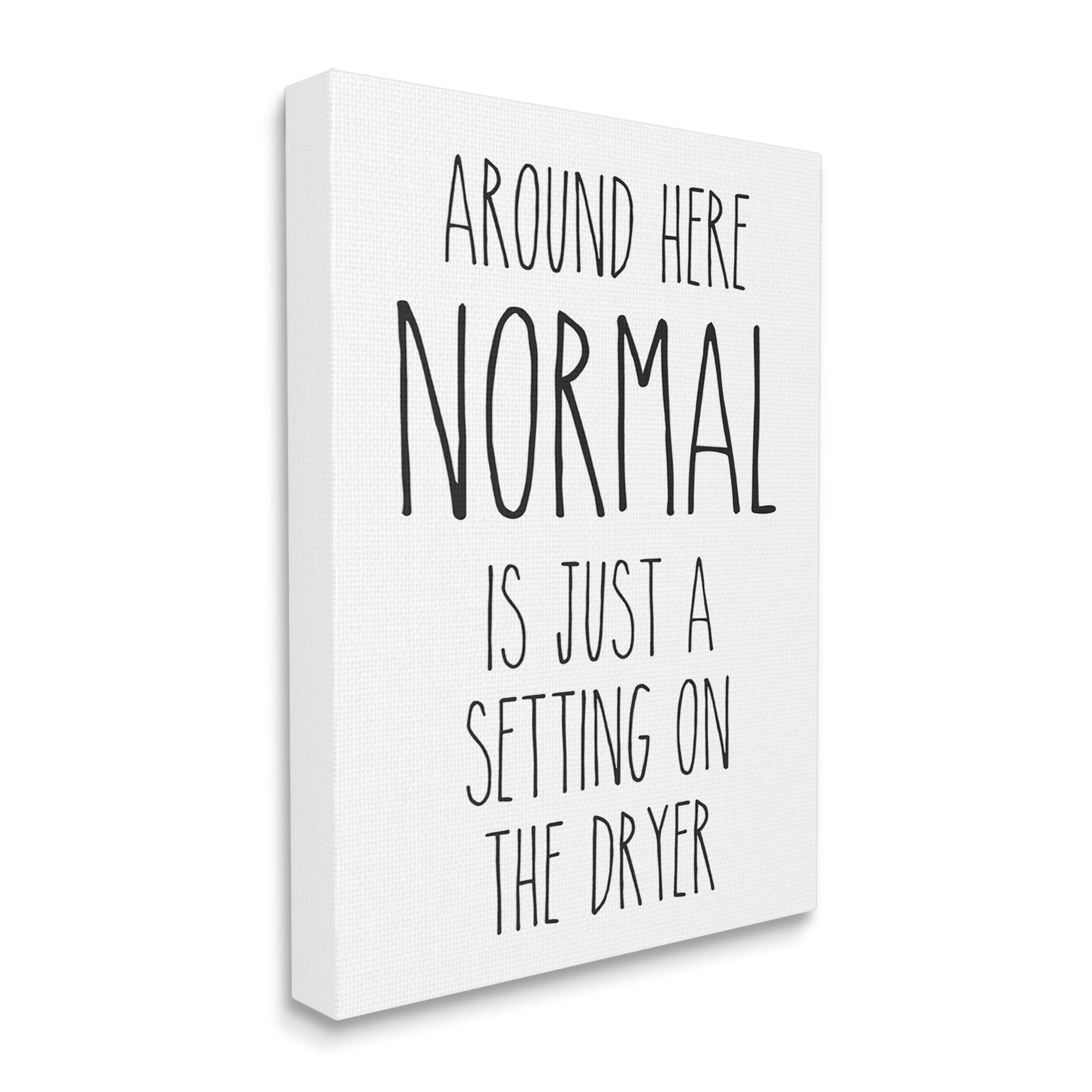 Stupell Industries Normal Dryer Setting Funny Laundry Dryer Lettering ...