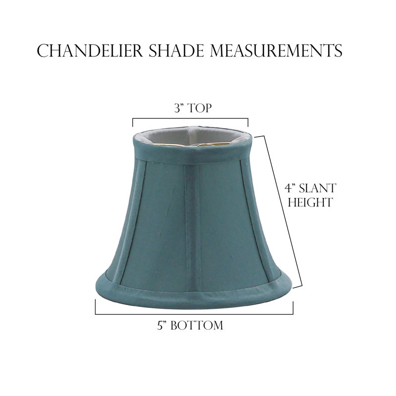 Red Barrel Studio® Pure Silk Dupioni Chandelier Shade With Flame Clip ...