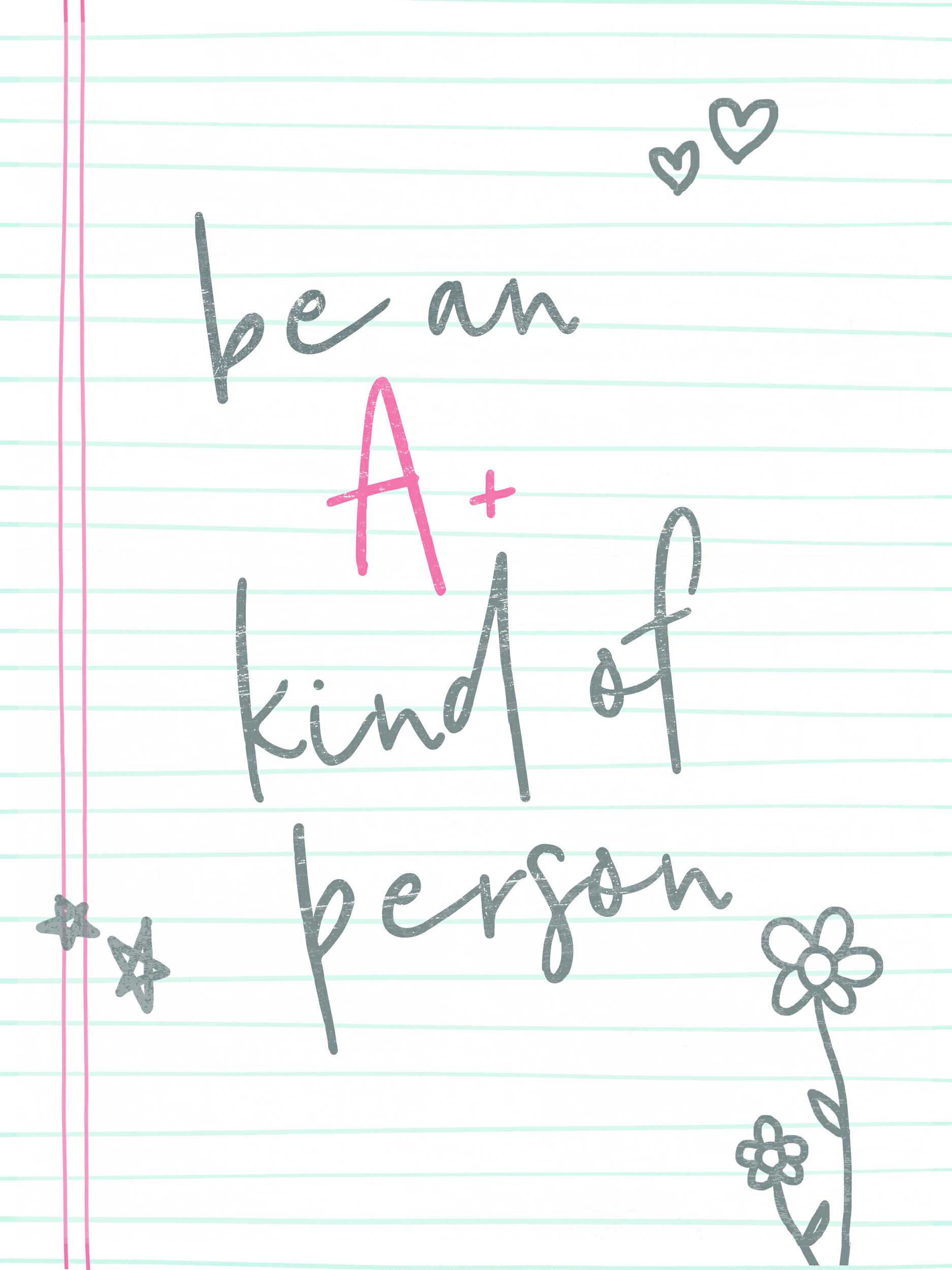 Trinx Be an a Plus Person - Wrapped Canvas Print | Wayfair