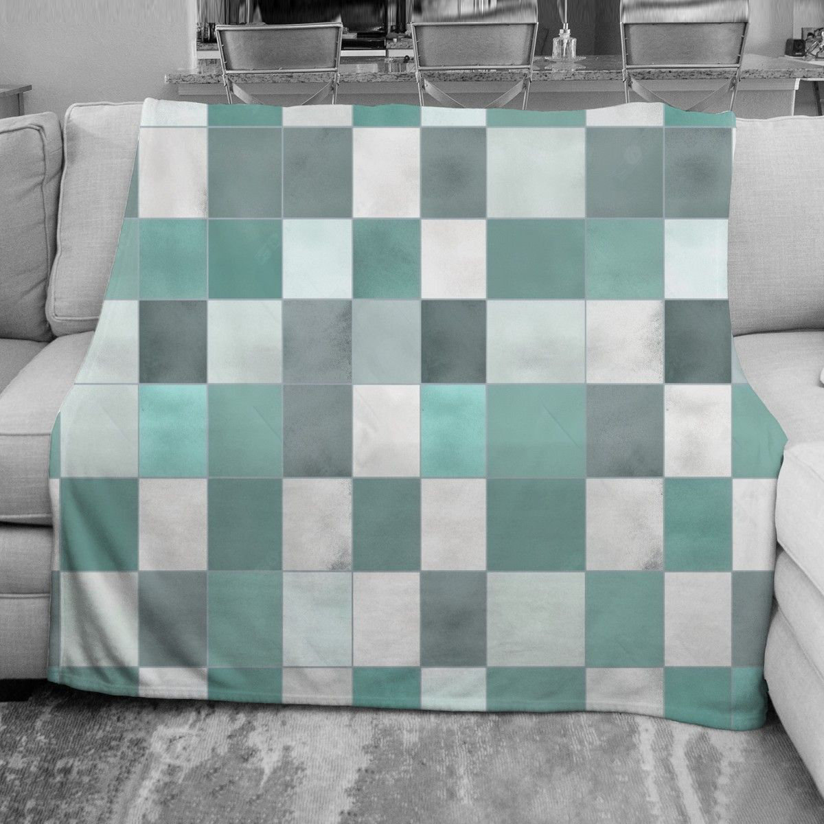 VisionDecor Checkered Fleece Blanket | Wayfair