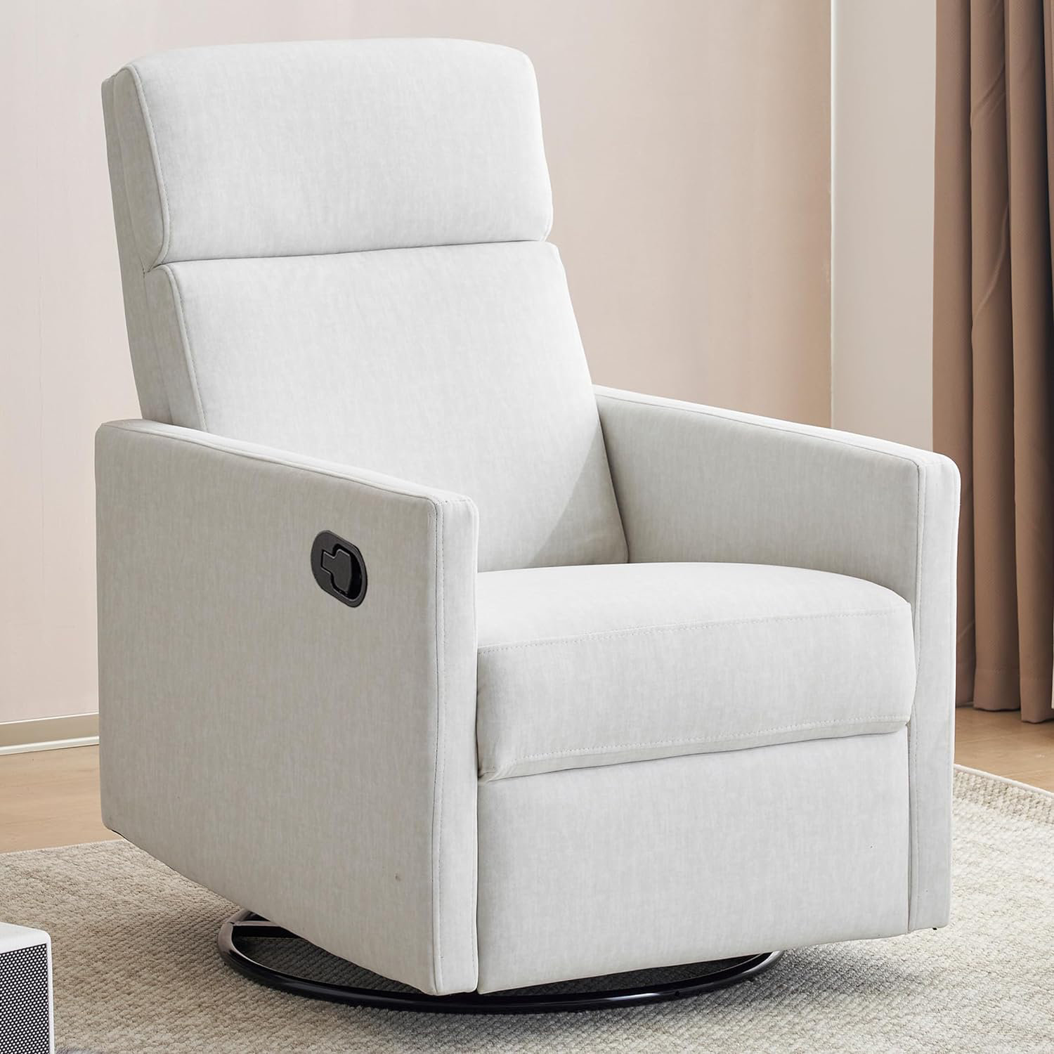 Ebern Designs Marcisha Swivel Rocking Recliner Chair, Rocker Nursery ...