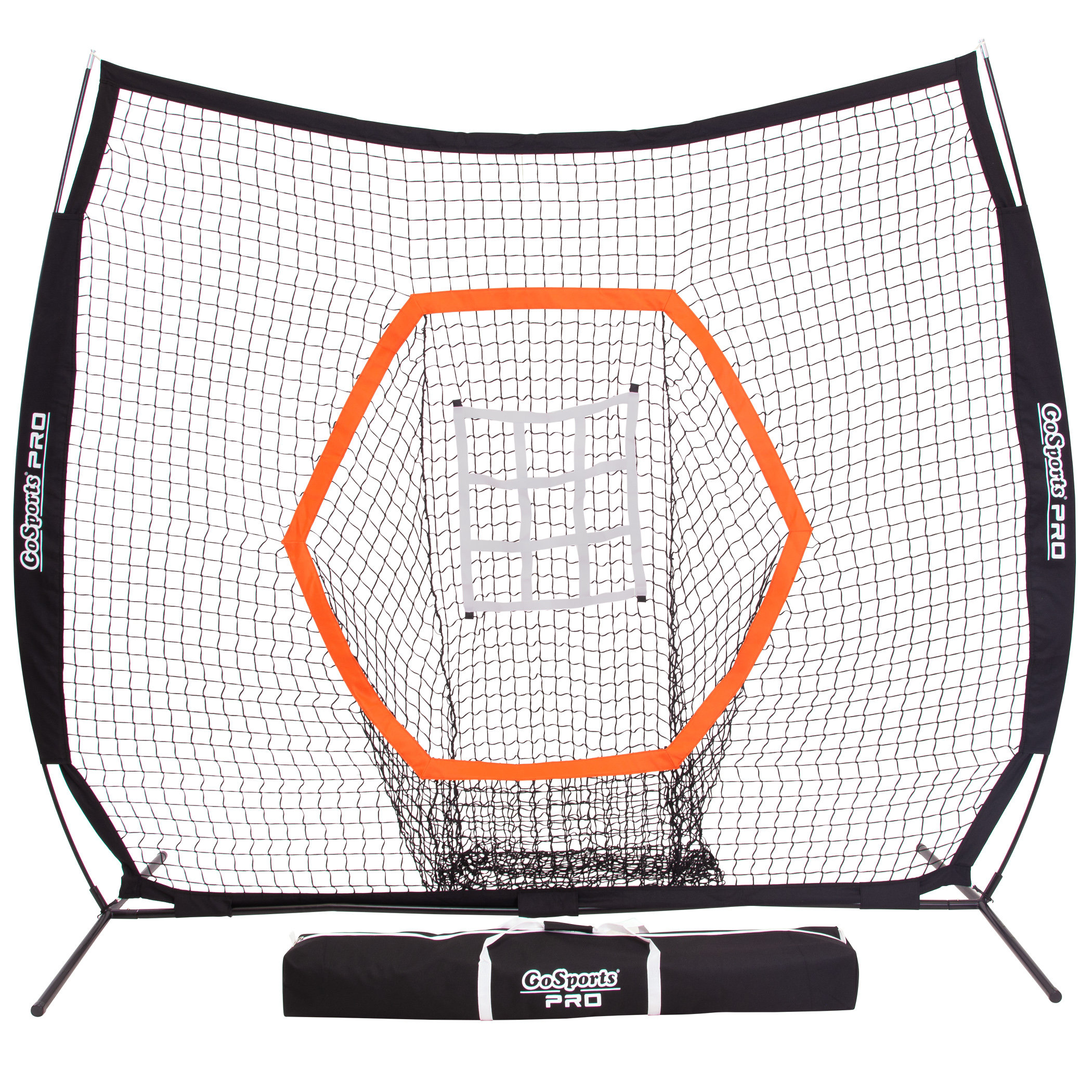 GoSports 7' x 7' PRO Baseball & Softball Practice Hitting & Pitching ...
