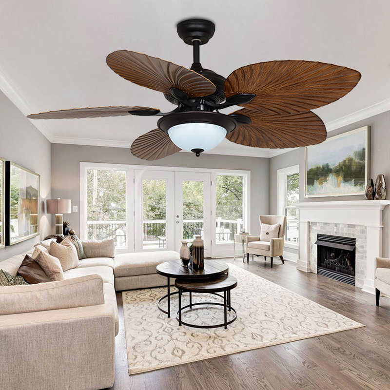 Bay Isle Home™ 52 Inch Palm Leaf Ceiling Fan | Wayfair