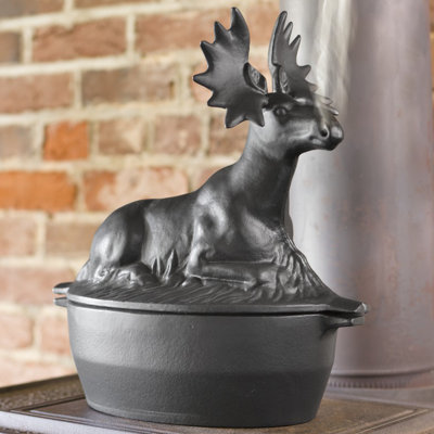 Plow & Hearth Cast Iron Moose Steamer Fireplace Tool & Reviews | Wayfair