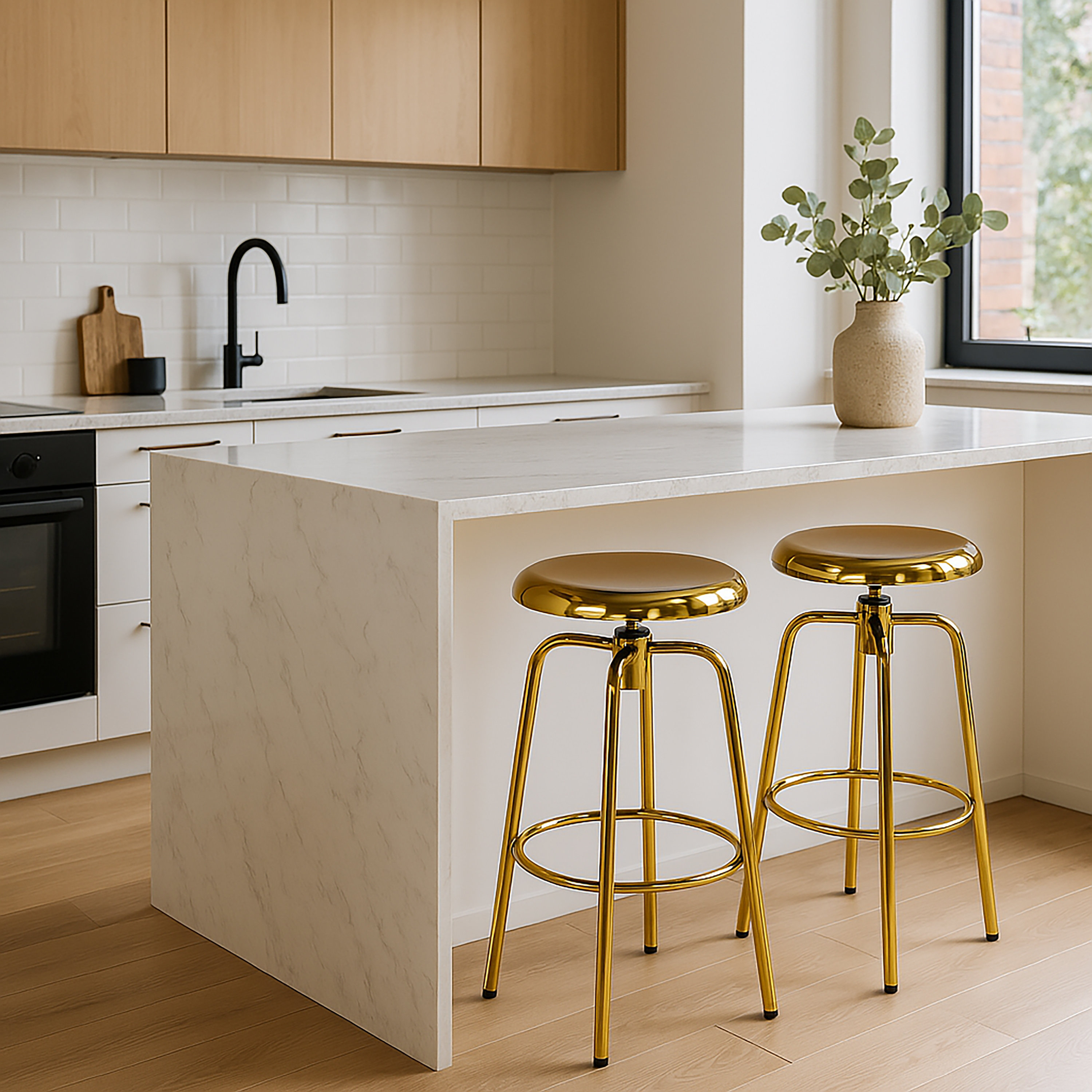 Wade Logan® Begic Metal Swivel Stool & Reviews | Wayfair