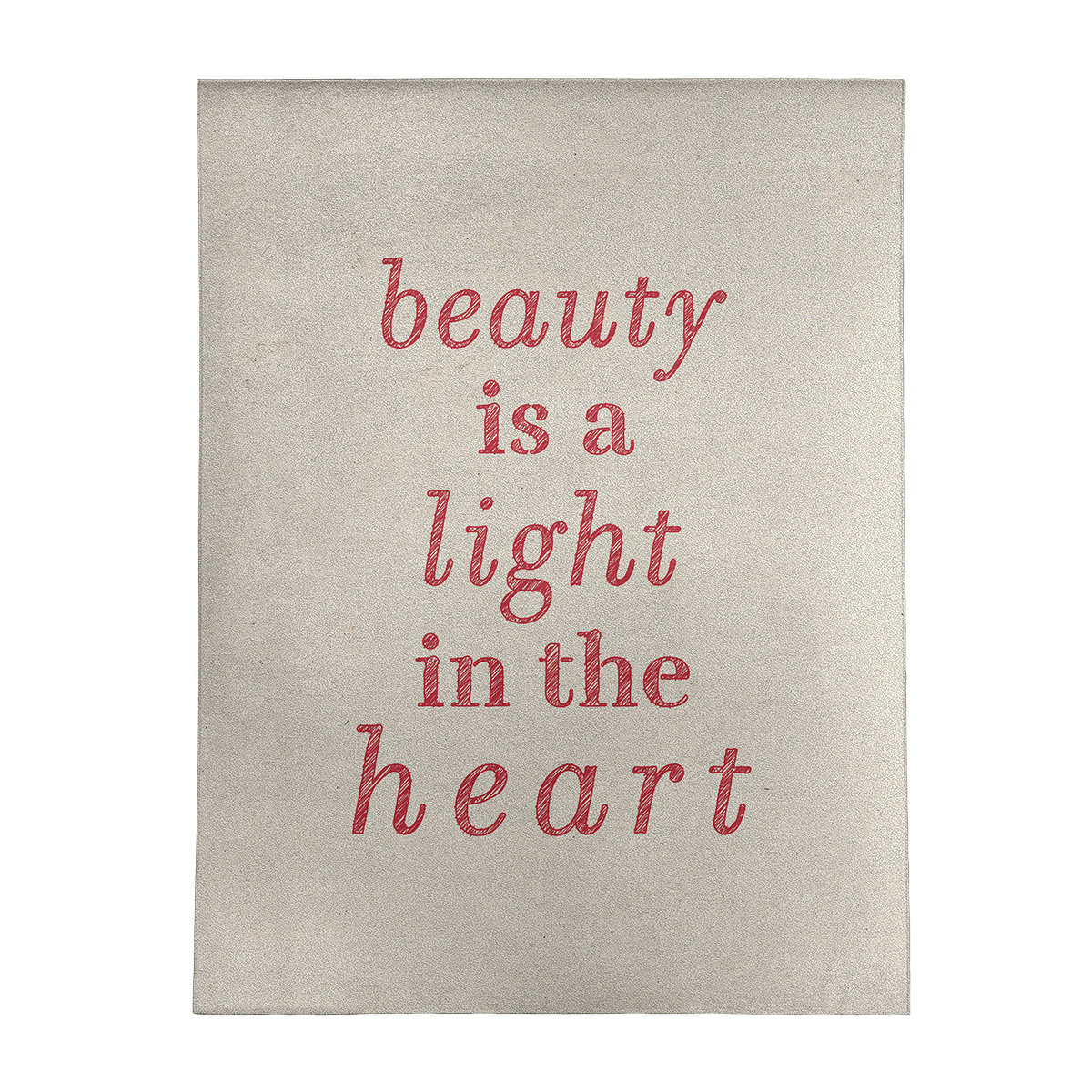 East Urban Home Handwritten Beauty Inspirational Quote Poly Chenille ...