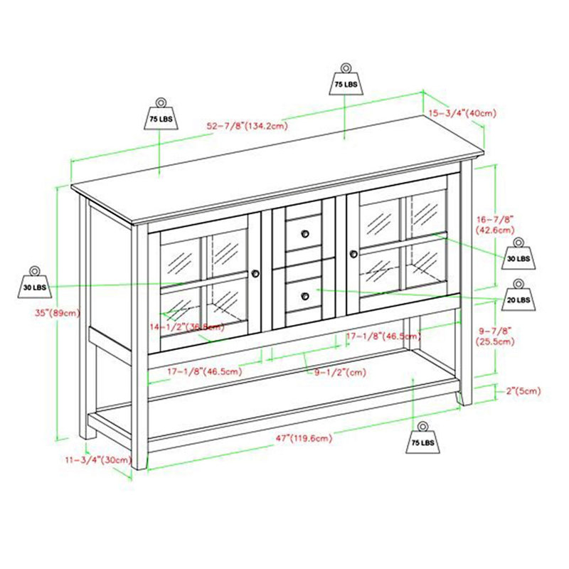 Red Barrel Studio® 53'' Sideboard | Wayfair