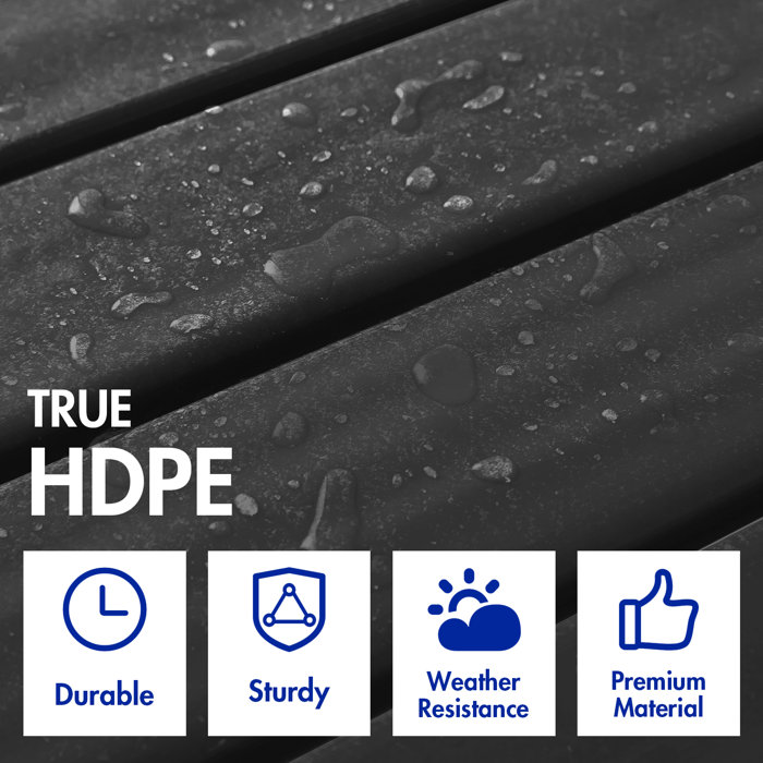 Highland Dunes Alexeya Plastic Folding Adirondack Chair & Reviews | Wayfair