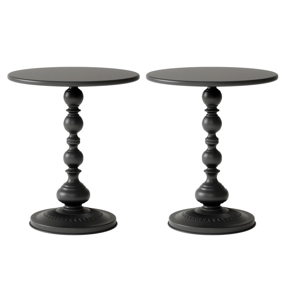 Fleur De Lis Living 2 Pcs Side Table End Table Living Room Table For ...