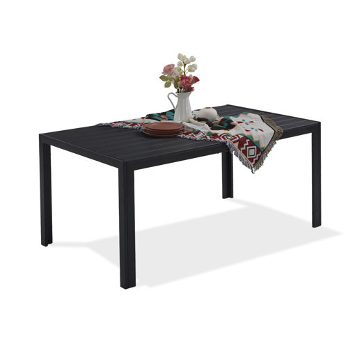 Black Patio Dining Tables You'll Love | Wayfair